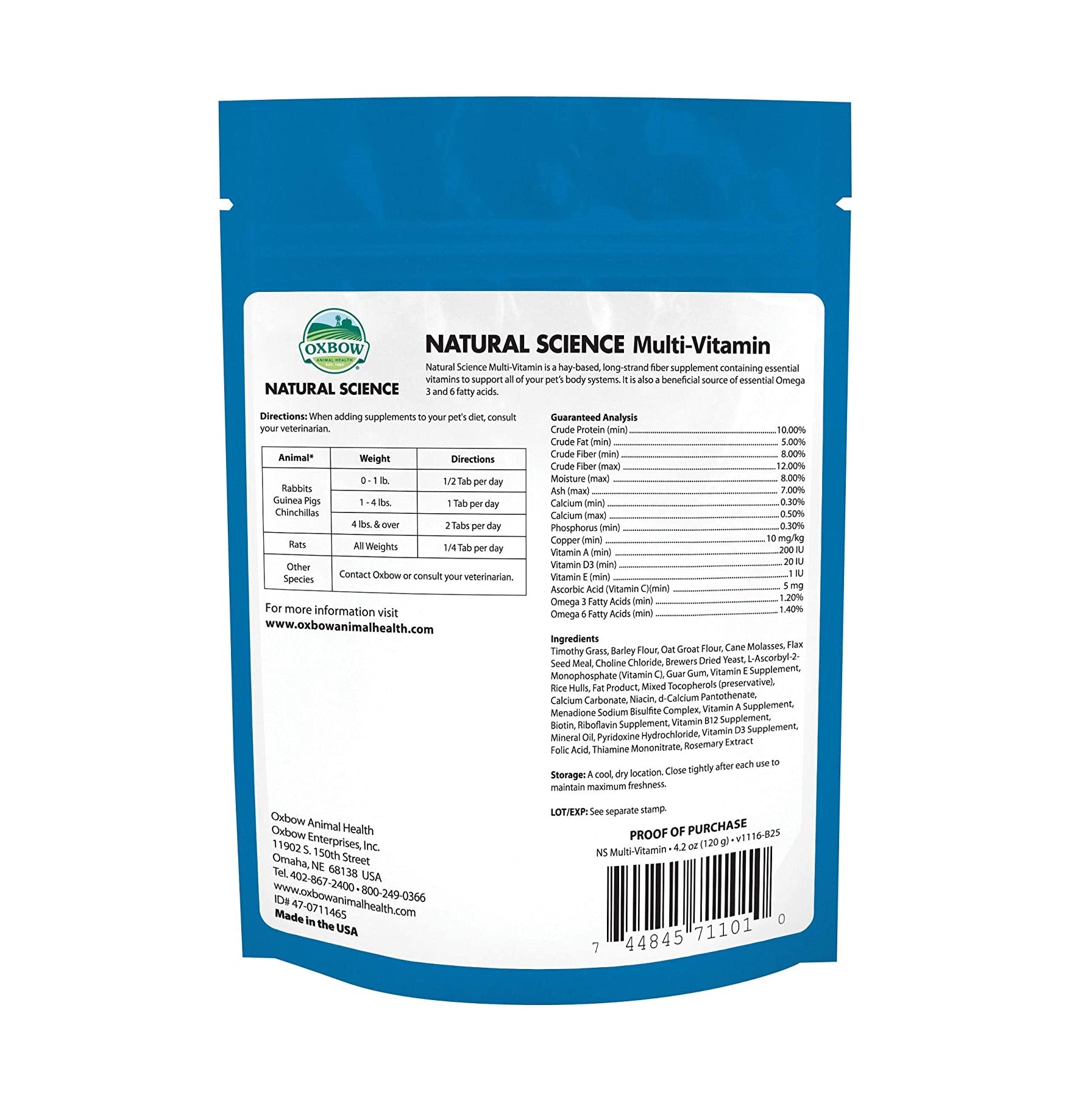 Natural Science Multi-Vitamin by Enriched Animals